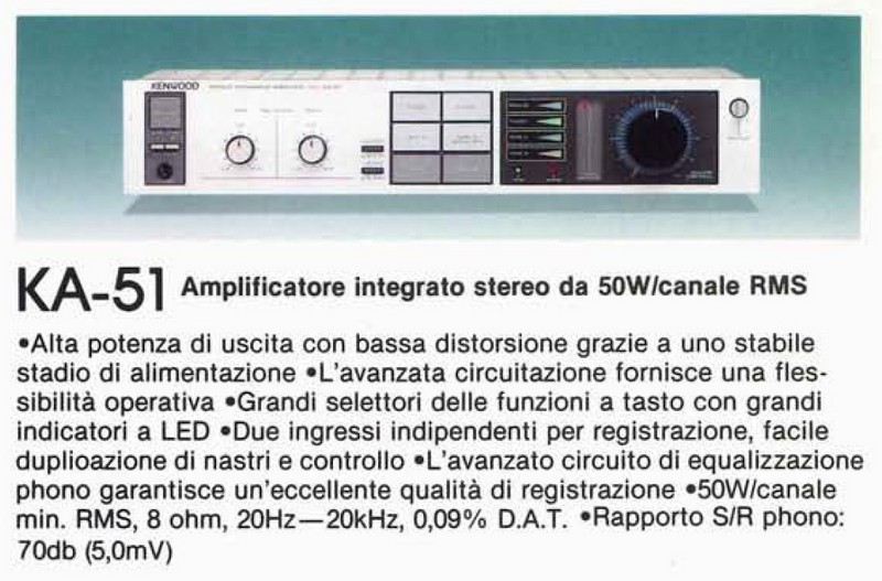 Kenwood KA-51 - Le forum Audiovintage