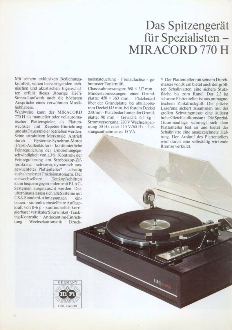 ELAC Miracord 770H - Page 6 - Le forum Audiovintage